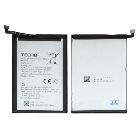 Battery BL-49FT compatible with Tecno Camon 15 (CD7), Pop 4 (BC2), Pop ...
